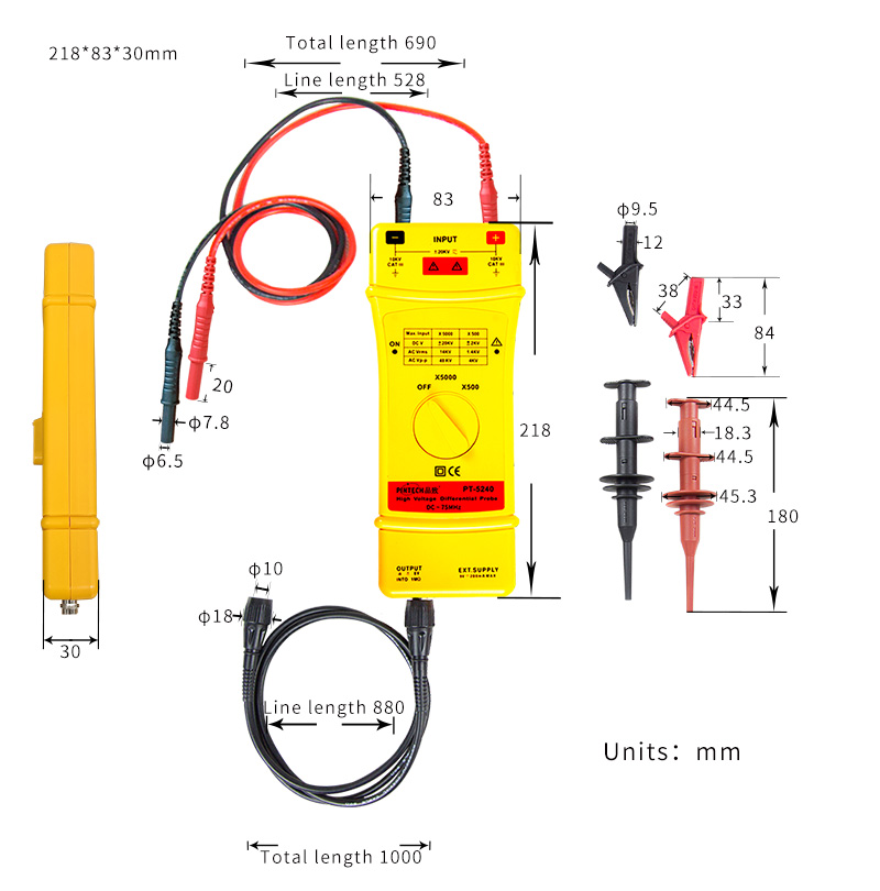 PT-5240（40KV,75MHz) high voltage differential probe - 差分探头_电流探头_示波器探头 ...